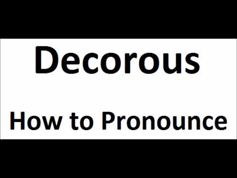 How to pronounce Decorous||How to say Decorous||Decorous Pronunciation||ABDictionary