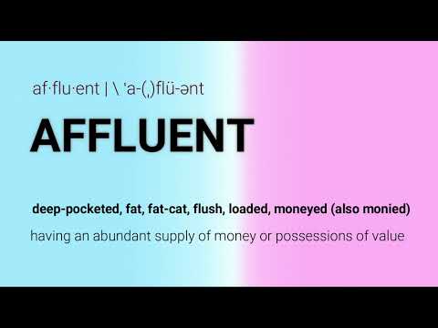 How to Pronounce AFFLUENT
