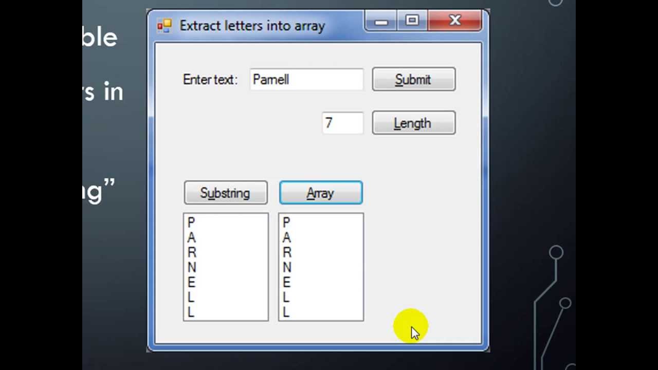 How to use Length and Substring in Visual Basic .NET
