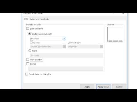 PowerPoint Objective 1 2 Headers and Footers