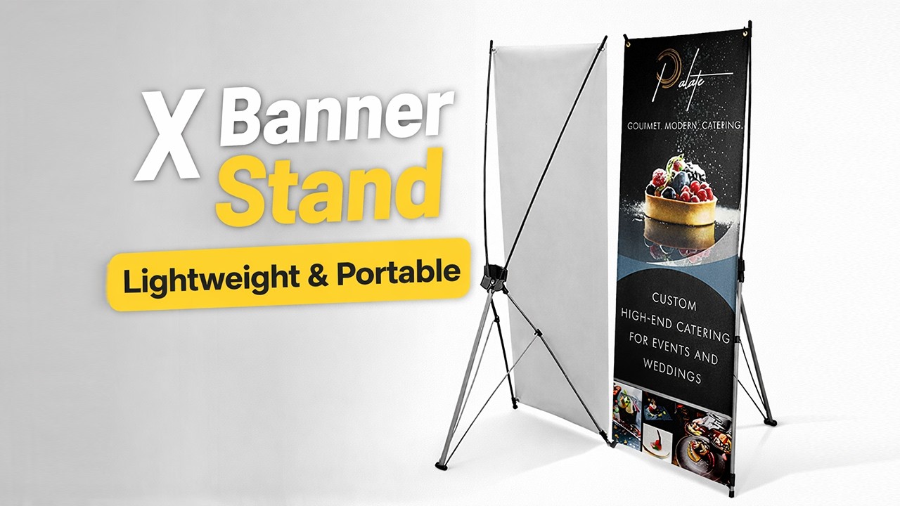 X Banner Stand Setup & Overview | Lightweight Exhibition Display