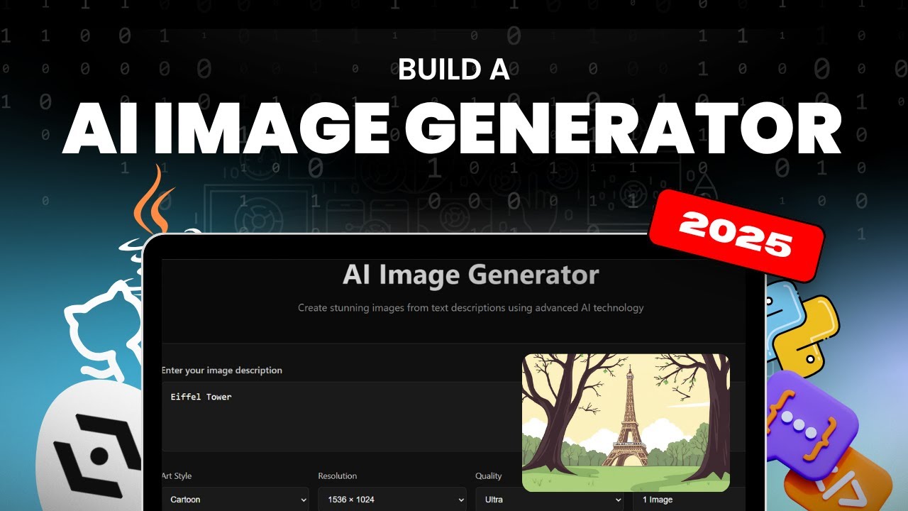 Build an AI Image Generator with HTML, CSS & JavaScript | Complete Tutorial + Free Code