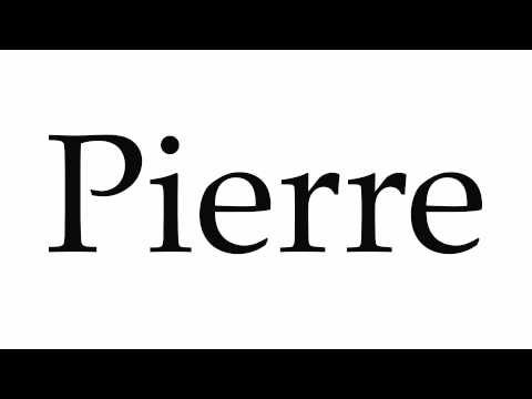How to Pronounce Pierre