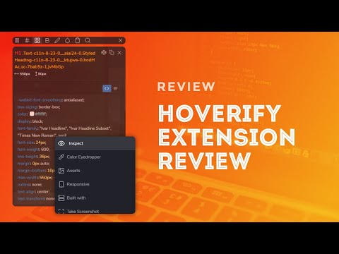 Hoverify: All-in-one extension for web developers - Chrome Web Store