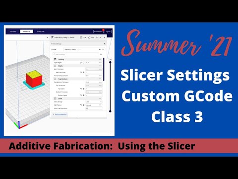 Additive Fabrication 3 | Slicer Settings | Custom GCode
