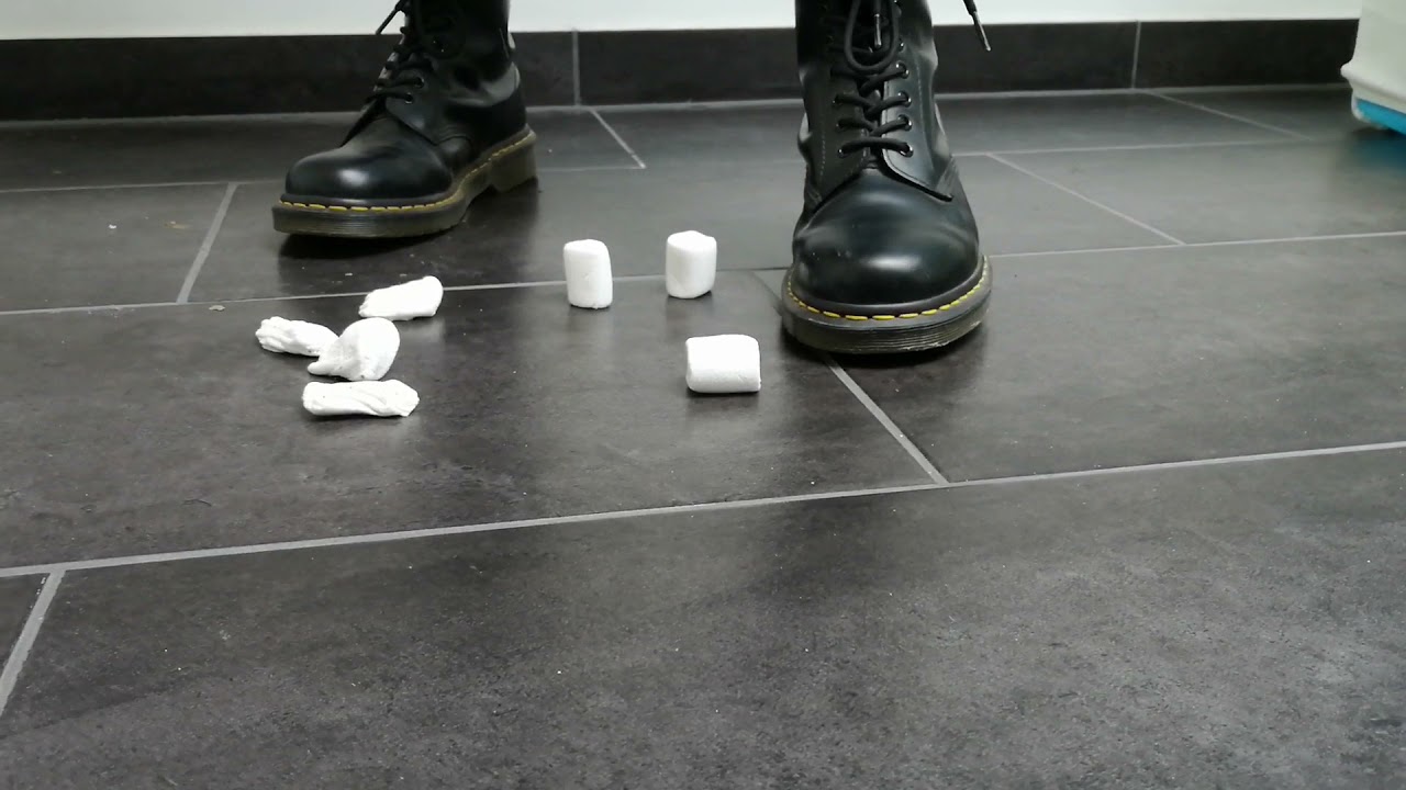 Docs  Martens crush marshmallows