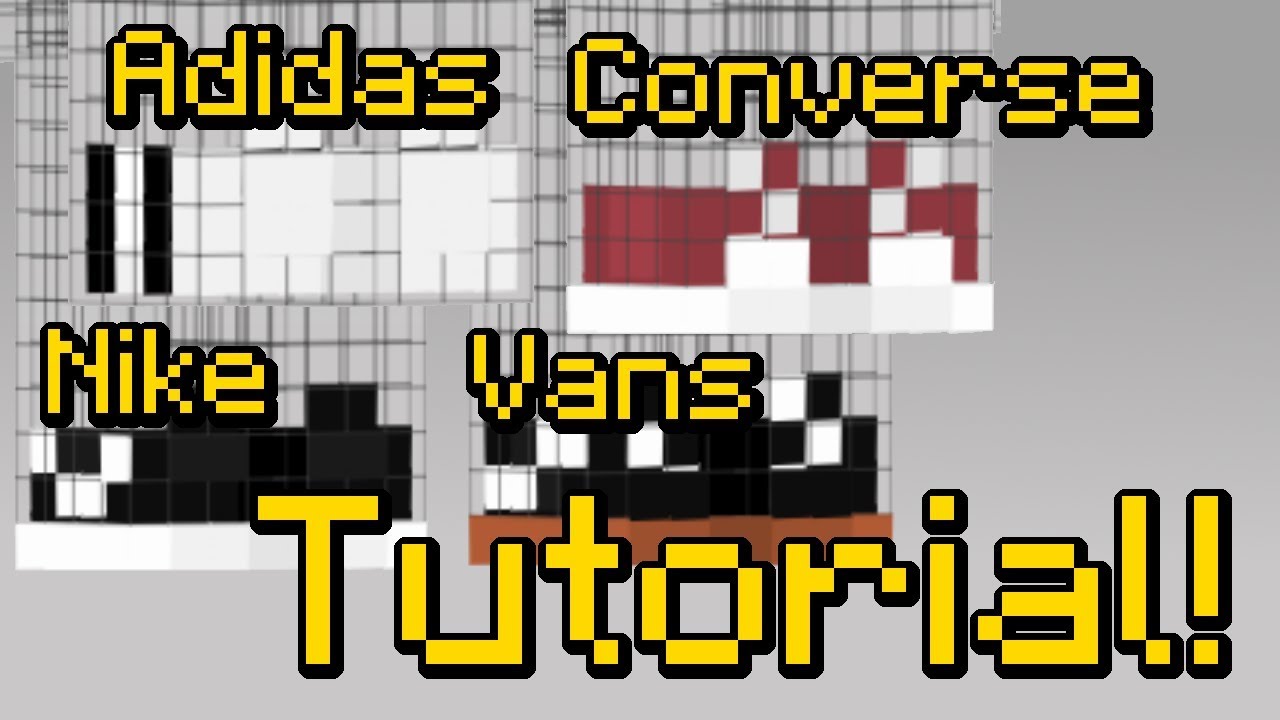 How to Make Adidas, Nike, Vans, and Converse Sneakers on Your Minecraft Skin