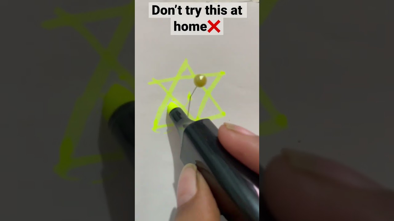 Don’t try this at home ❌easy magic trick #shorts #viral #art #drawing #magic