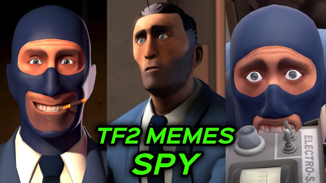 TF2 MEMES but SPY for 1 HOUR and 28 MINUTES - v1 to v100