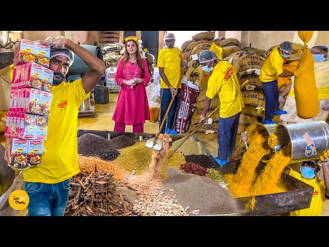 Famous Kitchen King Secret Masala Factory Daily 10000 Kg Kitchen King Masala Making l Punjab Food