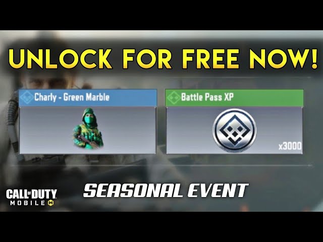 COD Mobile Charly- Green Marble operator skin