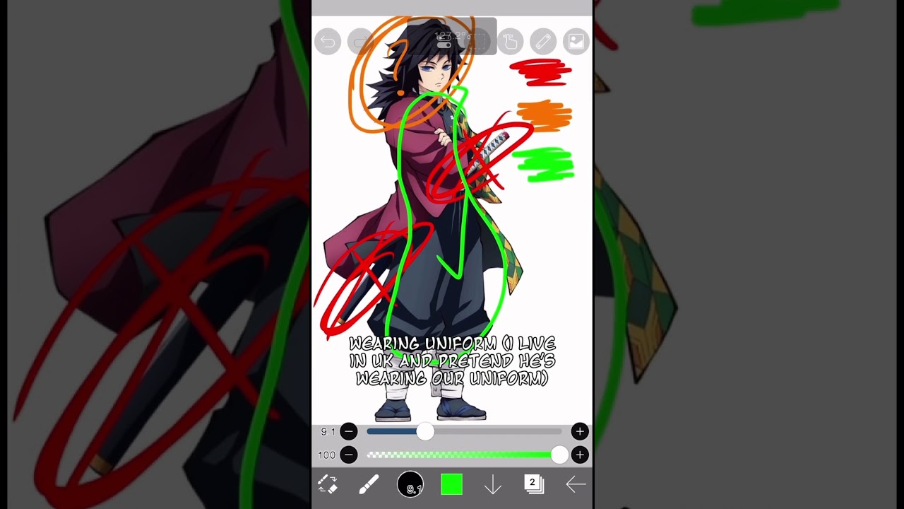 WOULD THE HASHIRA SURVIVE MY SCHOOL? #art #hashira #kny #ibispaintx #demonslayer #giyuu #tomioka