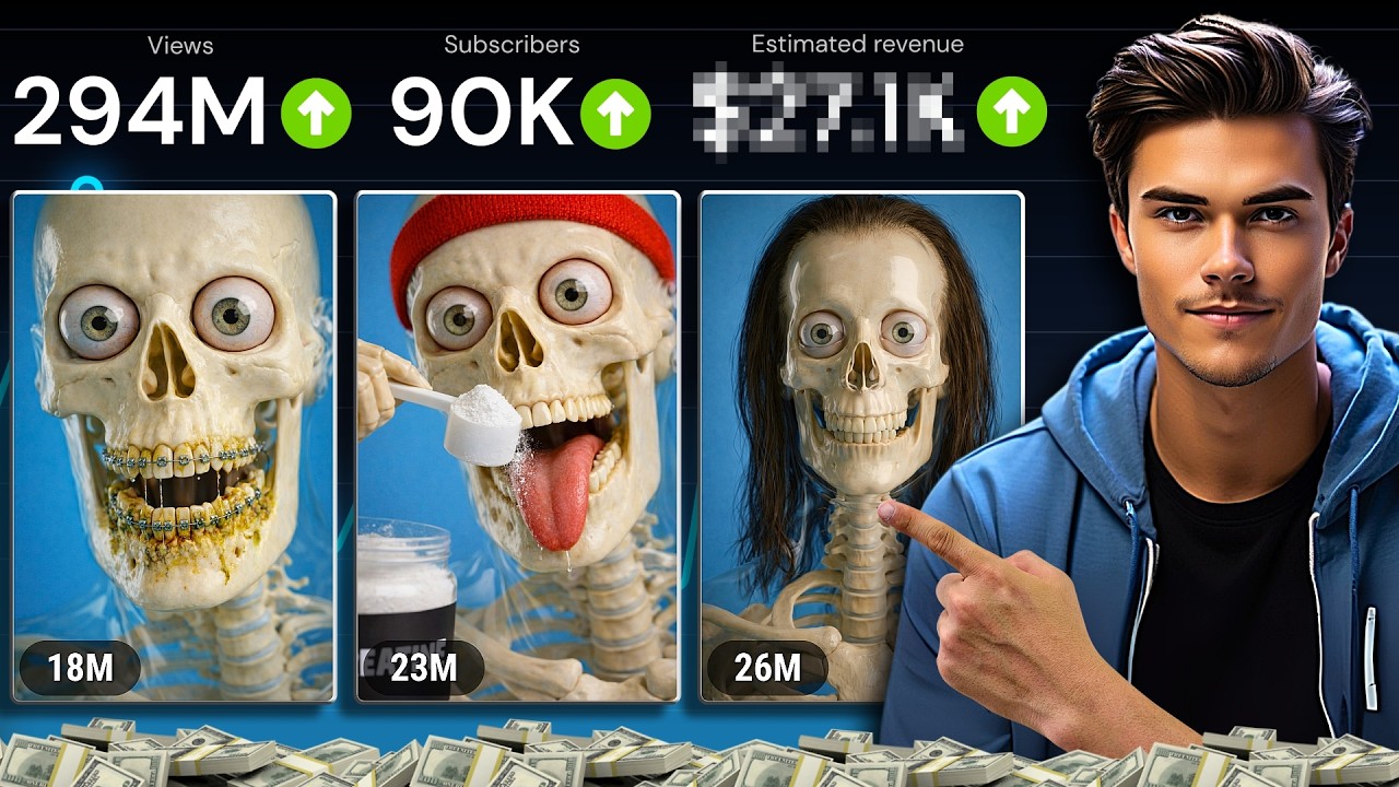 How to Make VIRAL Skeleton Shorts With AI (FULL COURSE)