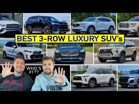 BEST Luxury Midsize 3-Row SUV's to Buy NOW -- Our Expert Ranking After Reviewing ALL of Them!