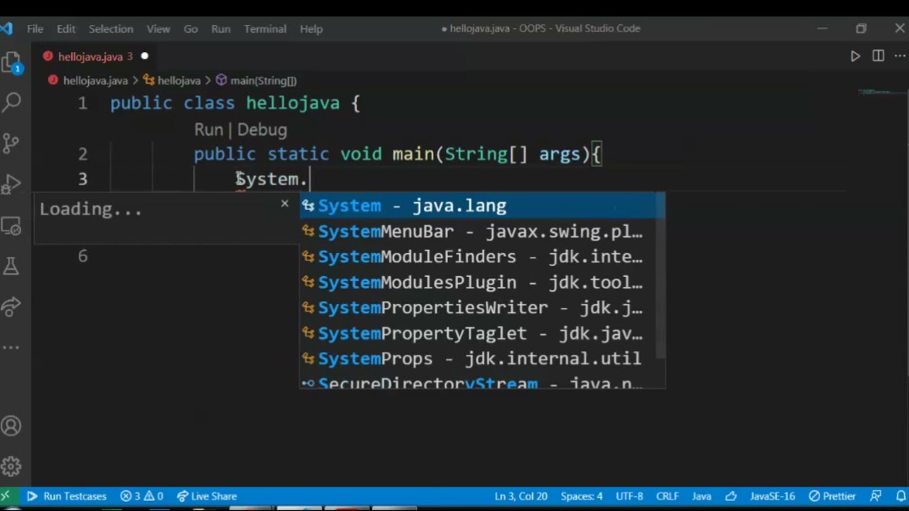 OOPS 1-A : Java program to display greeting message like: “Hello! Java” on console