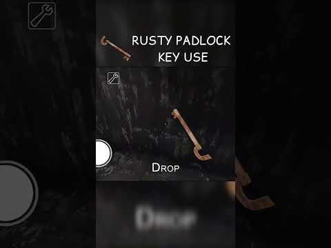 Rusty Padlock Key Use in Granny 1 #granny #gaming #grannygame #grannyshorts