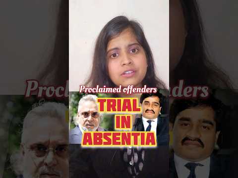 Trial without accused😃Trial in Absentia explained || #bnss #crpc #trending #new #awareness #law #yt