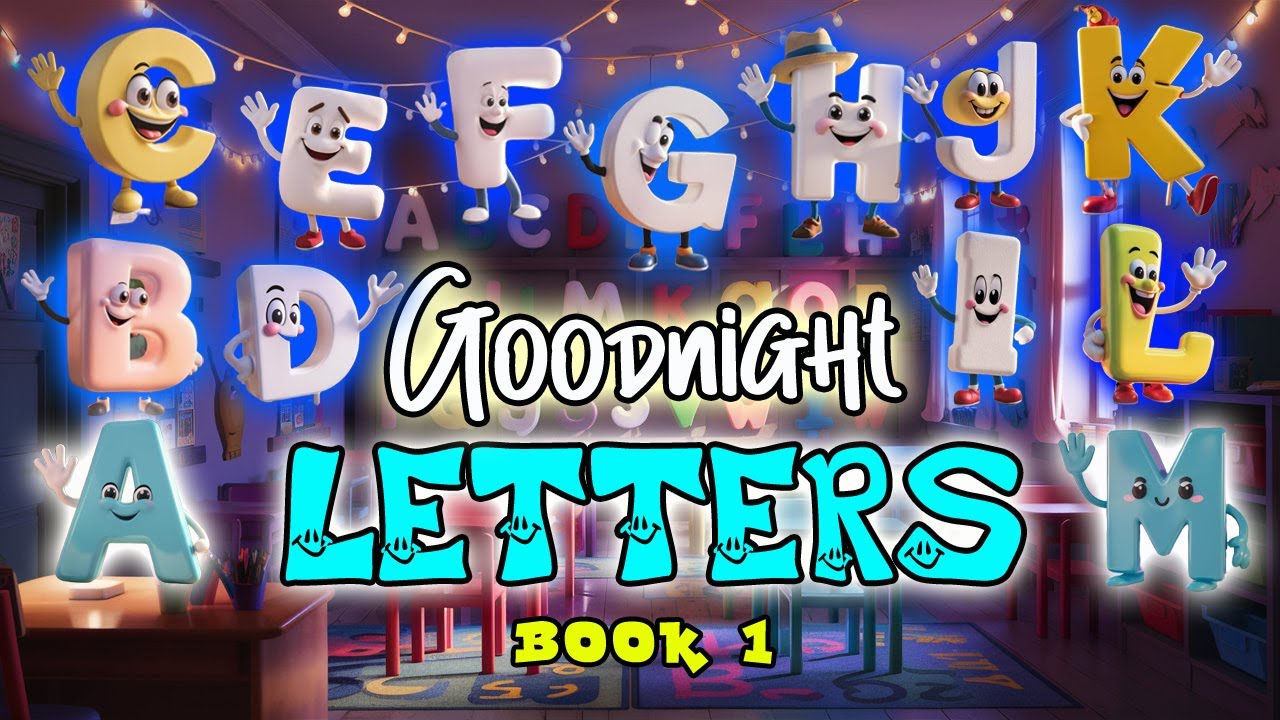 Goodnight Letters🌙 The Adventure with Letters | Children's Bedtime Story | Relaxing Music | Book 1