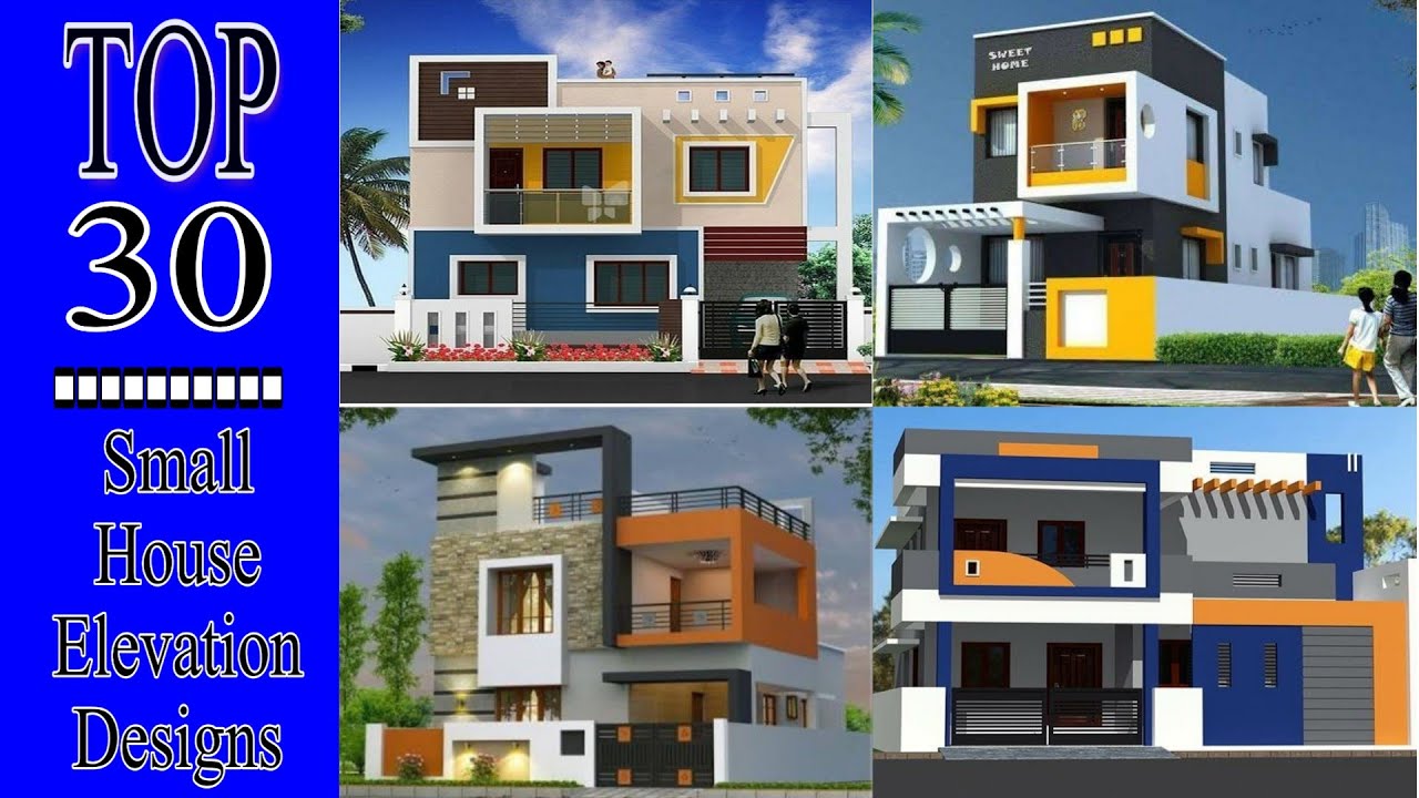 Top 30 Small House Elevation Designs ||small house front design 2022