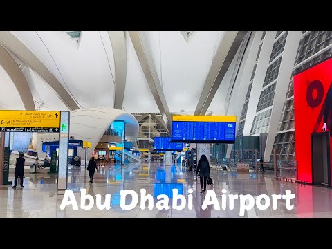 Abu Dhabi International Airport (AUH) || AUH To KTM Airport || Zayed International Airport || 4K UHD