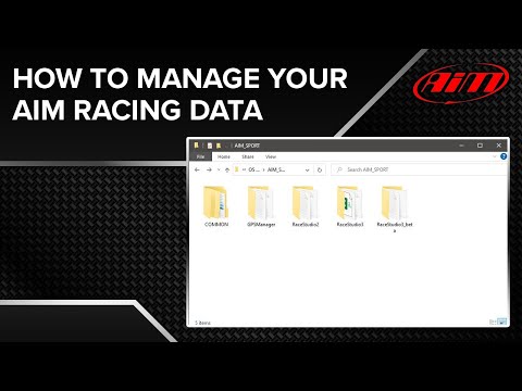 AiM Race Studio Analysis - Managing Your AiM Data