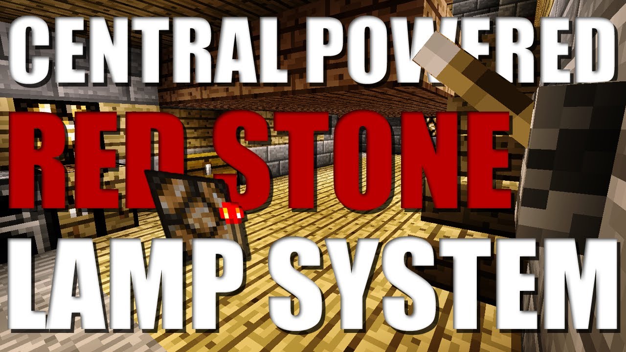 Minecraft Tutorial - How To Power Redstone Lamps