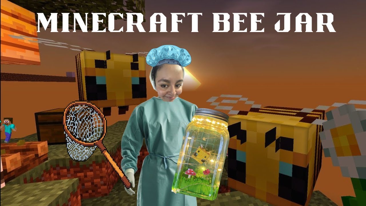 Bee in a jar DIY🐝🫙| Minecraft craft ✨