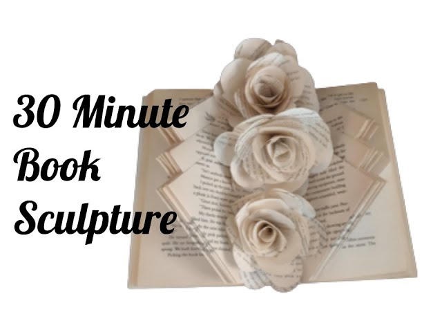 How to Create a Stunning 30-Minute Book Sculpture with Simple Folding ...