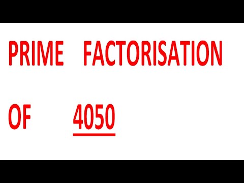 PRIME FACTORISATION OF 4050