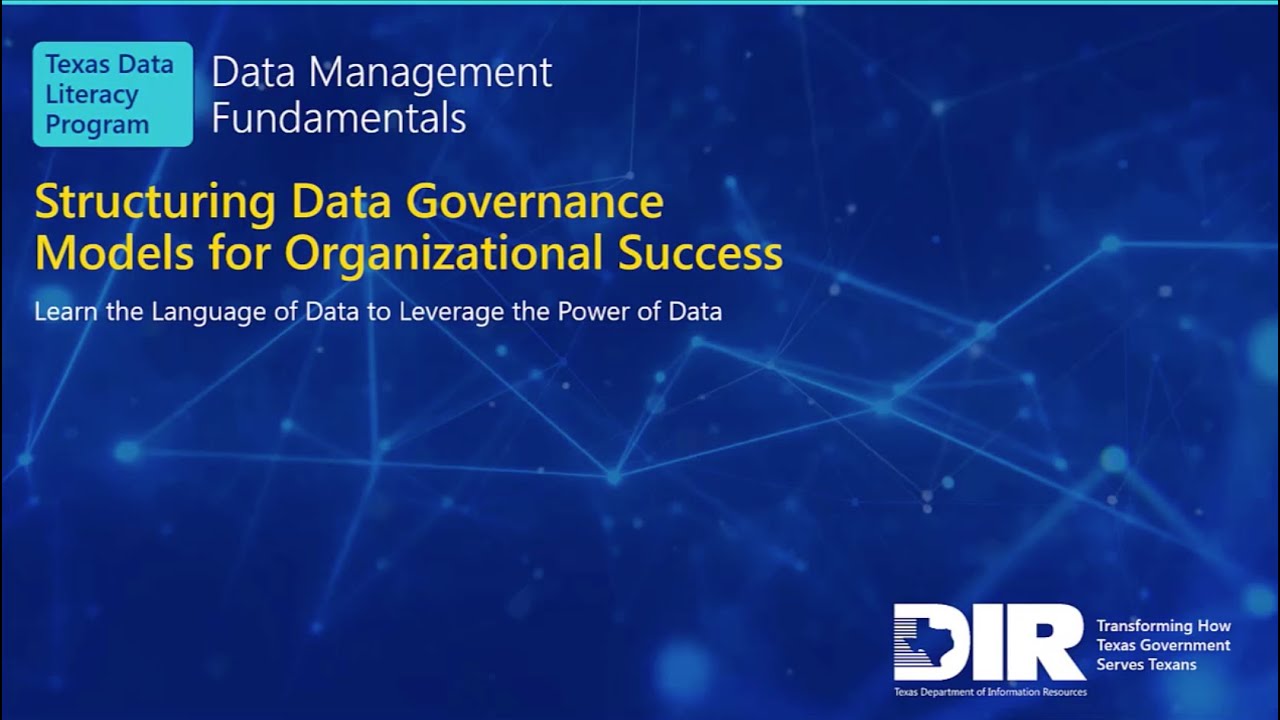 11. Structuring Data Governance