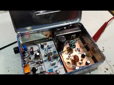 100W AM Transmitter using N2488 w/ circuit diagram schematic