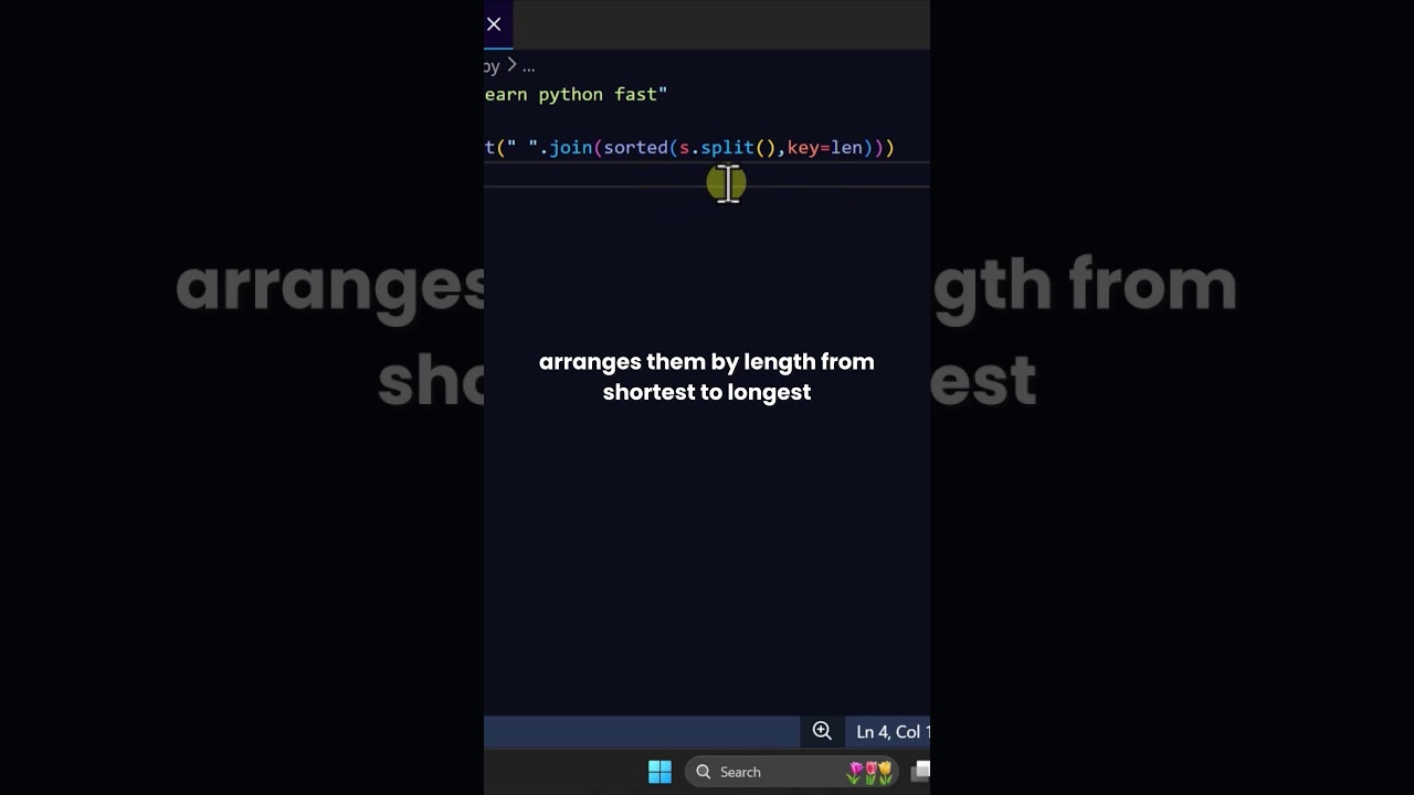 Sort Words by Length #coding #python