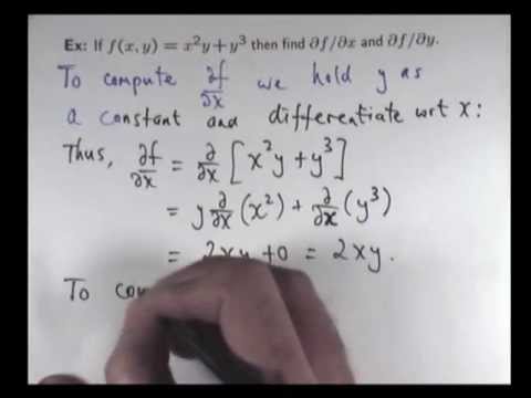 How to compute partial derivatives