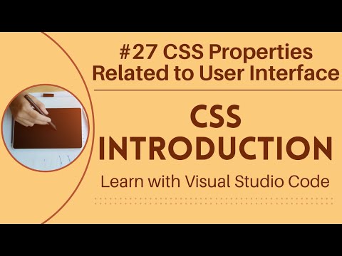 [Learn with VSCode] CSS for Beginners #27 CSS Properties Related to User Interface