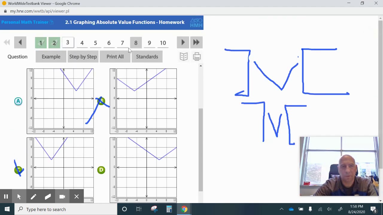 2.1 Graphing Absolute Value Assignment Tutorial