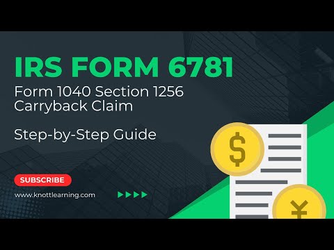 IRS Form 6781 with a Section 1256 Carryback Claim