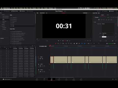 Toolbox: Countdown Timer in DaVinci Resolve erstellen – Qal Wachomer