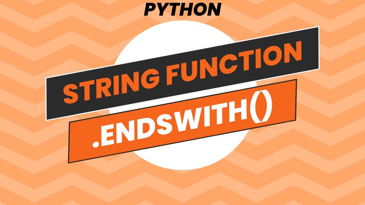 Endswith || String Functions || Python for Beginners