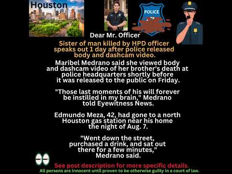Sister of Man Killed by HPD Speaks Out After Bodycam Footage. #shorts #news #fyp #subscribe #short