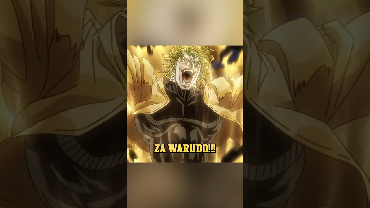 ZA WARUDO! ⏸️⏳| #shorts #jjba #anime