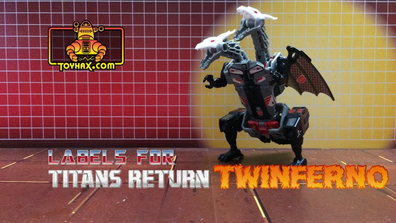 Labels for Titans Return Twinferno