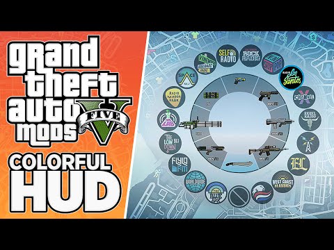 Colorful HUD (Weapons, Radio & Map Blips) - GTA5-Mods.com