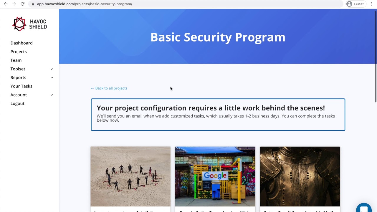 Havoc Shield - Setting up a Foundational Cybersecurity Program