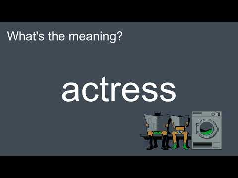 What's the meaning of "actress", How to pronounce? #meaning #pronunciation #Dictionary