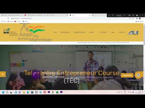 Certificate Course in Entrepreneurship (CCE) , Telecentre Entrepreneur Course (TEC),about of tec