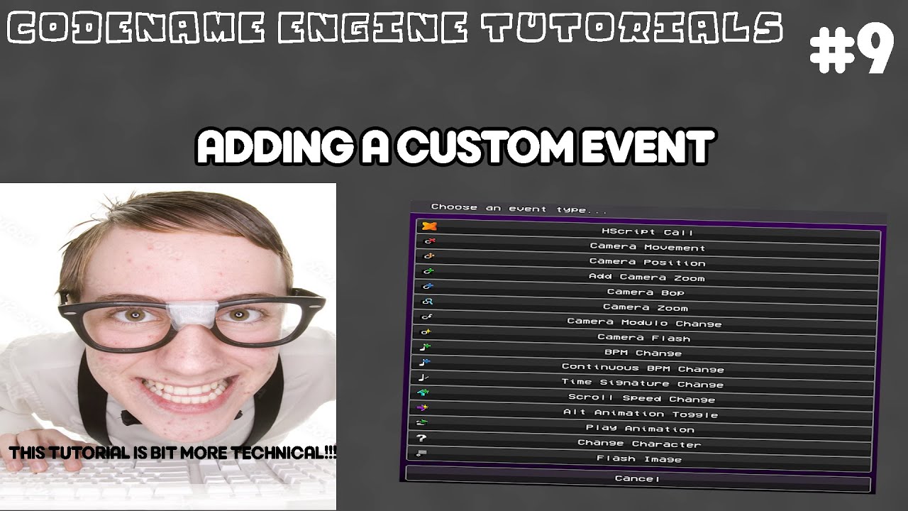 Codename Engine Tutorials #9 - Adding custom events