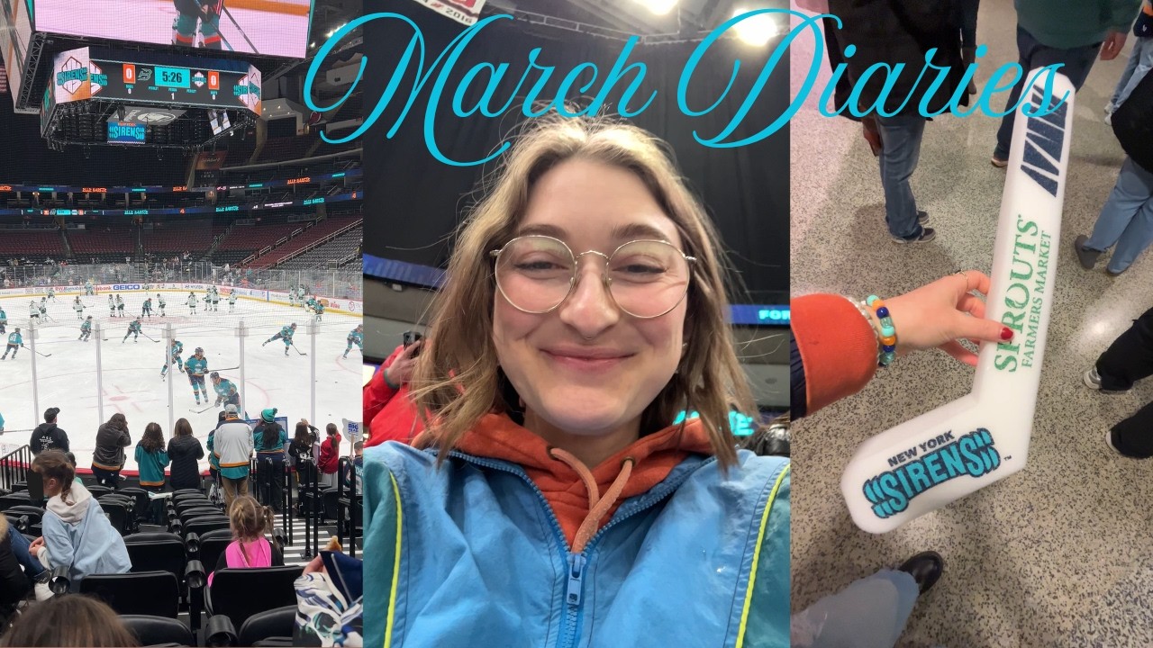 march diaries || first pwhl game (!!), getting free things, battling my shoe addiction