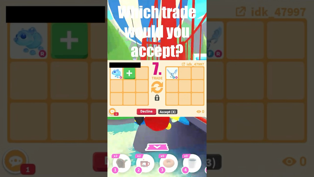 Trading a Frostbite Bear! Which trade would you accept? #adoptmetrades #adoptmetrading #adoptme