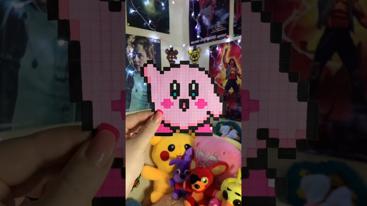 тгк: regcandy❤️ #pixel #pixelart #art #drawing #ideas #kirby #cute