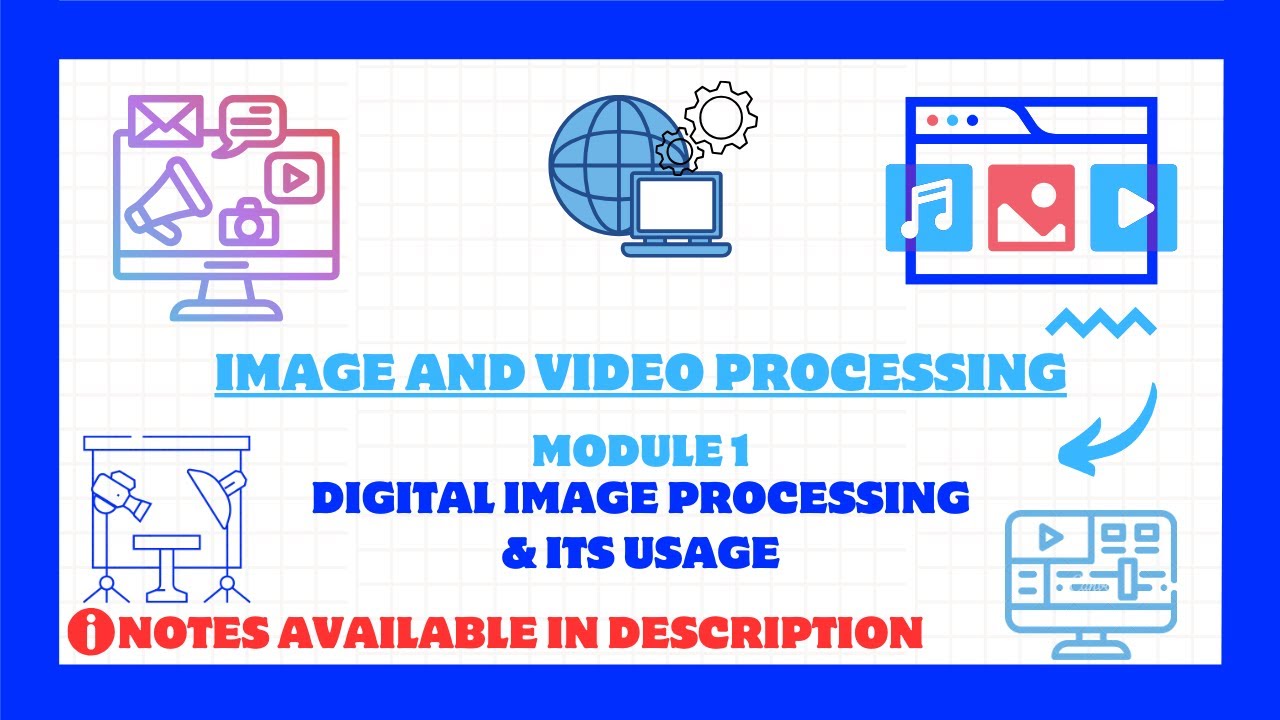 DIGITAL IMAGE PROCESSING & ITS USAGE FIELDS | MODULE 1 | IMAGE & VIDEO PROCESSING | VTU 22 SCHEME